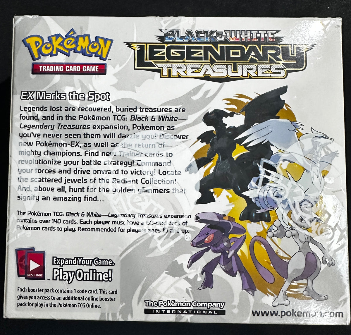 Pokemon Black And White Legendary Cards THE DUO, 1st Ever Textured